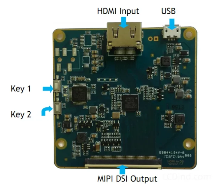 HDMI To MIPI Driver Board | 2K & 4K LCD Controller For 5.5"-6.6" - LCDind